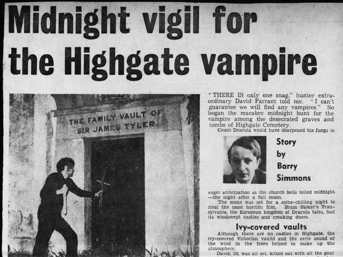 Dalle tombe ai tabloid: la leggenda urbana del Vampiro di Highgate ...
